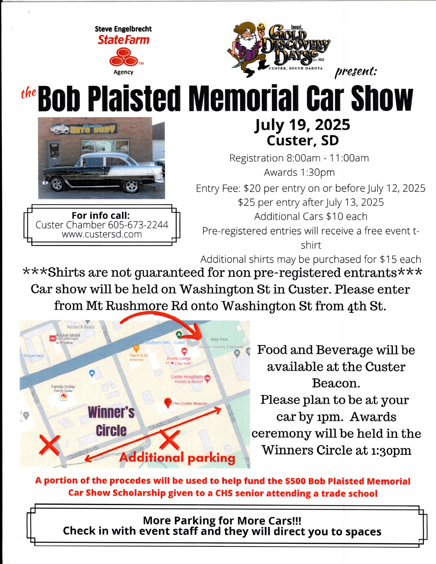 Bob Plaisted Memorial Car Show ~ Custer, SD ~ July 19, 2025 - Pierre ...